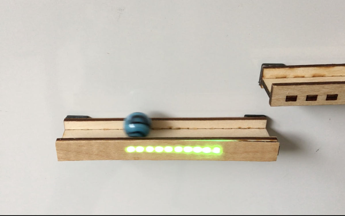 Working on new light up track sections for Infinity Trax – Deep Make