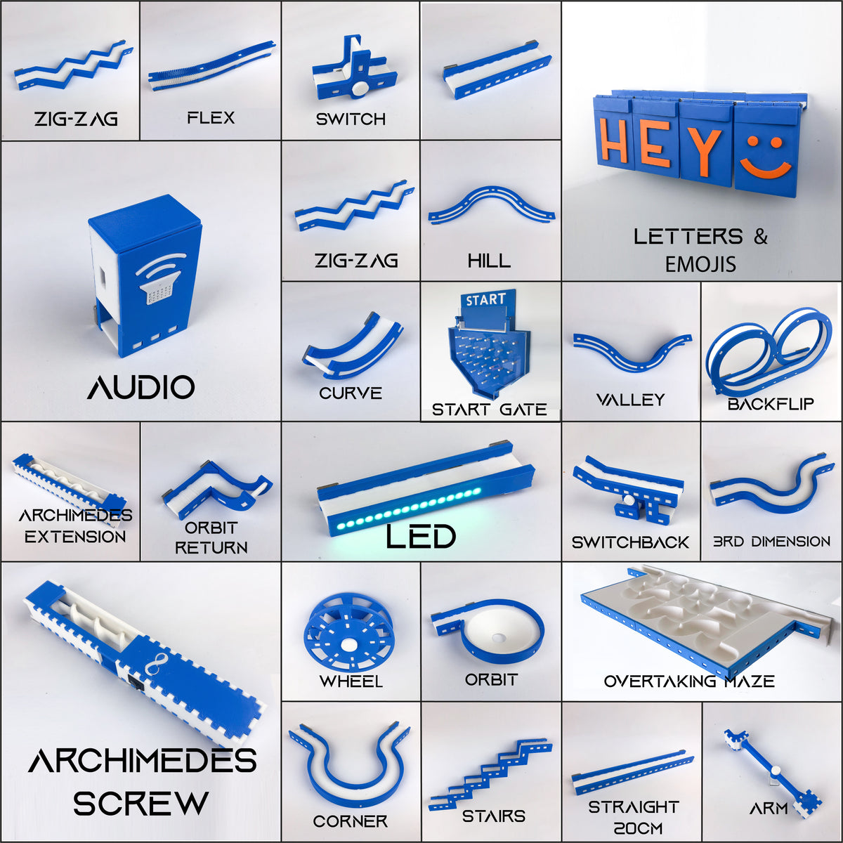 Infinity Trax - Complete catalogue | 3D Printed Modular Magnetic Marbl ...