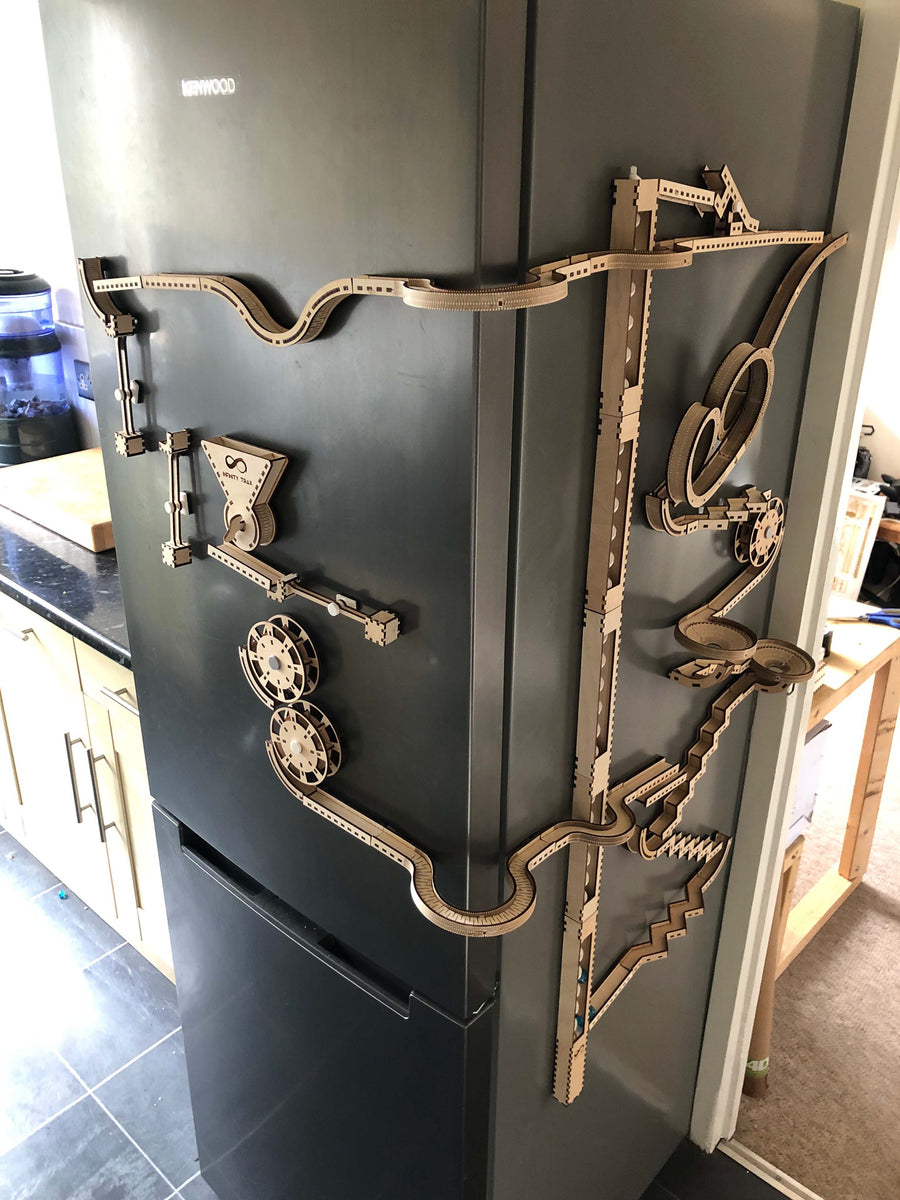 Infinity Trax - Pro Pack | The Wooden Modular Magnetic Marble Run ...